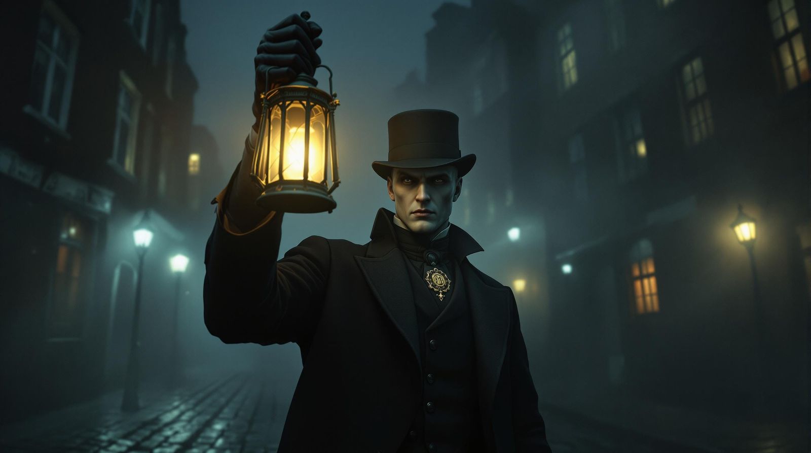 The Hoxton Mob - Ethereal Victorian Figure in Foggy London N...