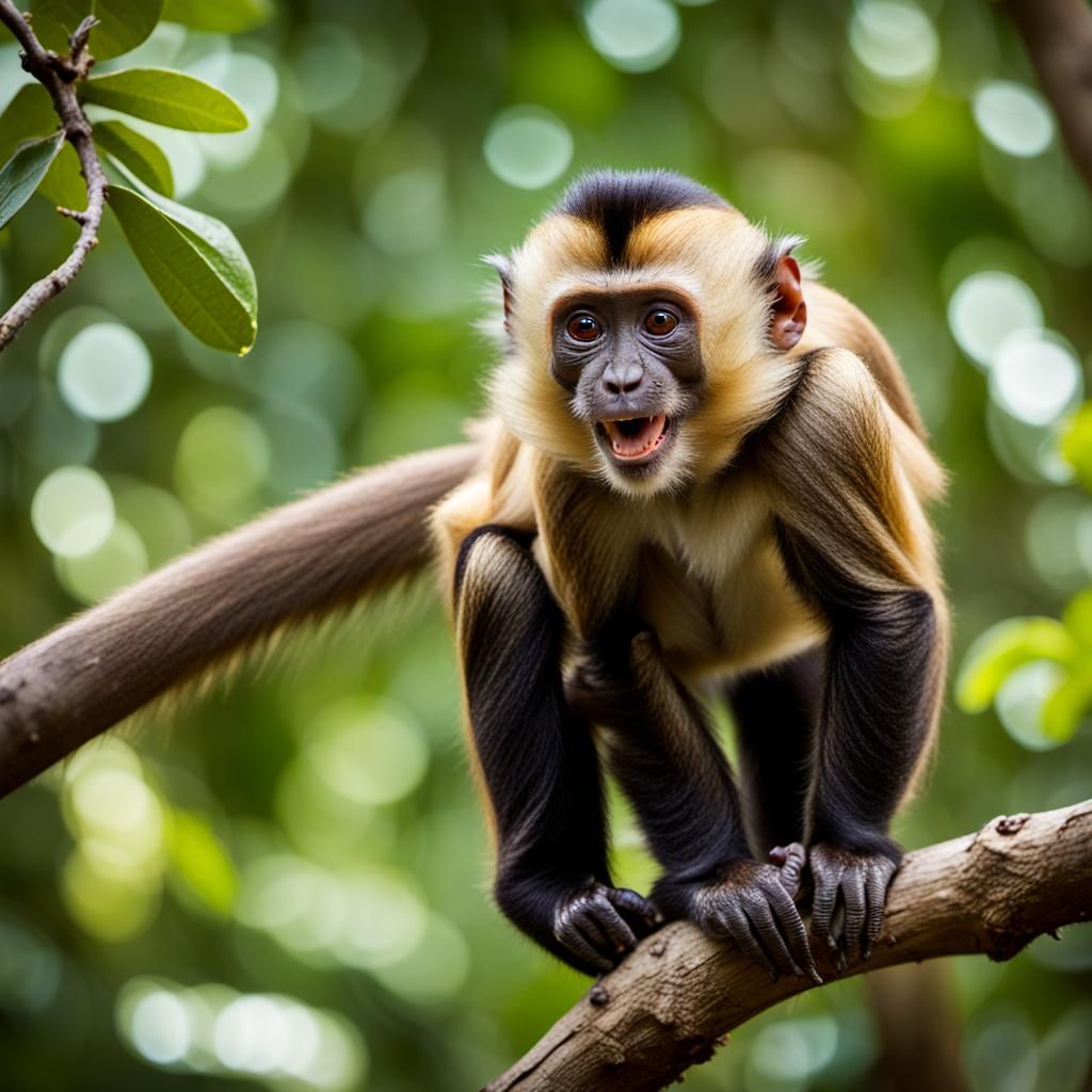 Capuchin monkey. - AI Generated Artwork - NightCafe Creator