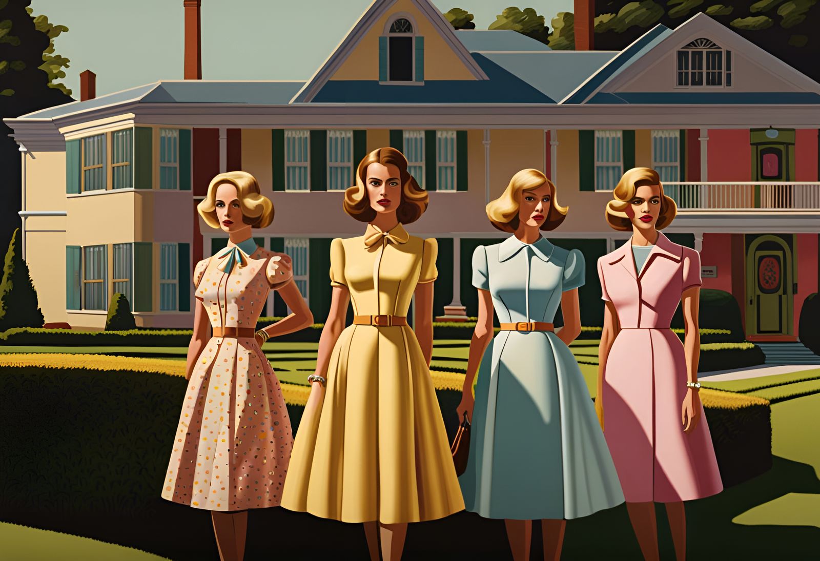 Stepford Wives - AI Generated Artwork - NightCafe Creator