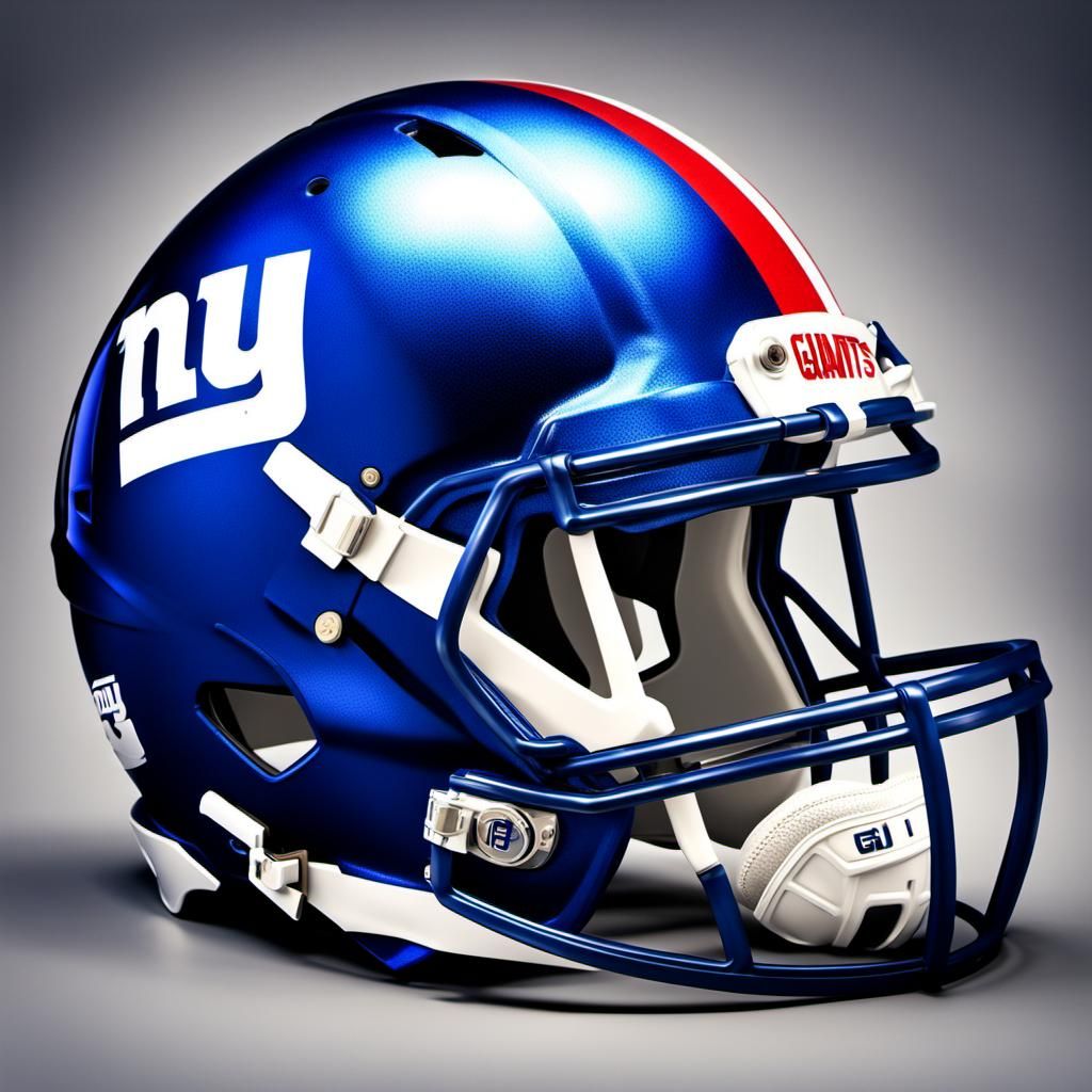 New York Giants football helmet - AI Generated Artwork - NightCafe Creator