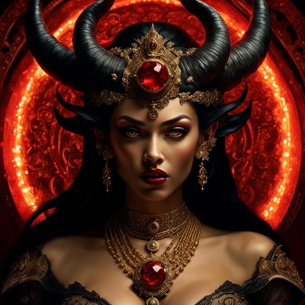 Devil goddess - AI Generated Artwork - NightCafe Creator