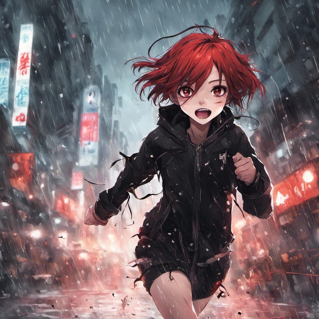 Runaway Redhead Girl - AI Generated Artwork - NightCafe Creator