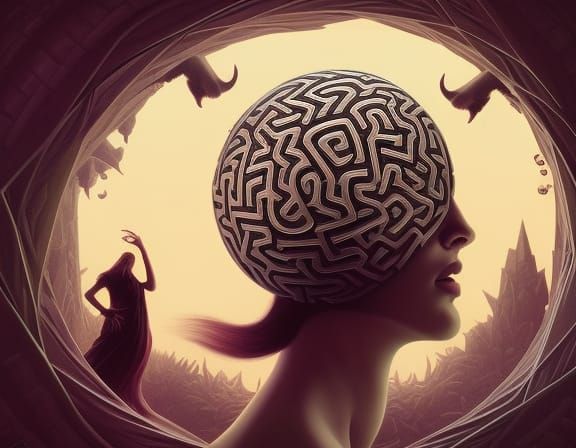 Wondering the Maze of my Mind col v1.5 - AI Generated Artwork ...