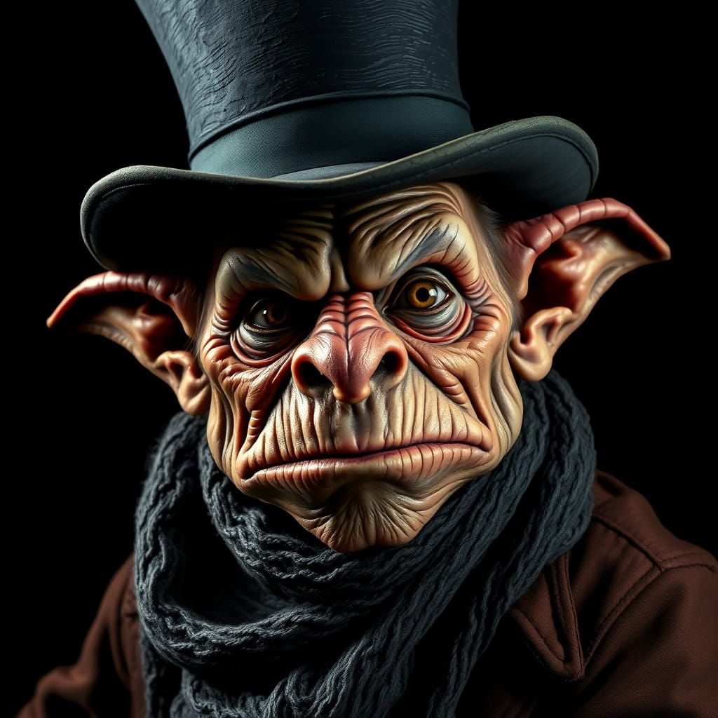 Gruff Goblin Alchemist - Whimsical Goblin Alchemist in Drama...