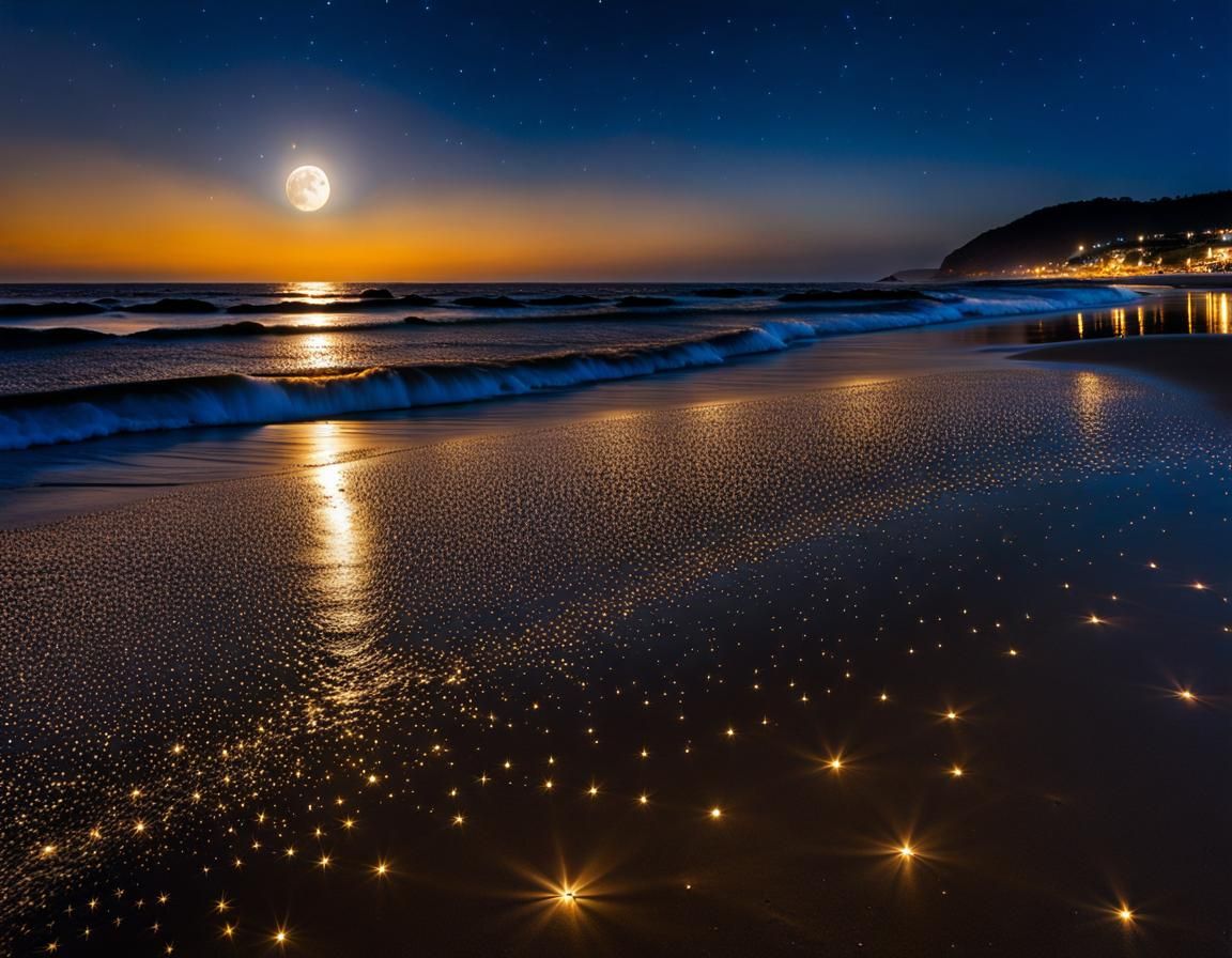 sparkling beach - AI Generated Artwork - NightCafe Creator