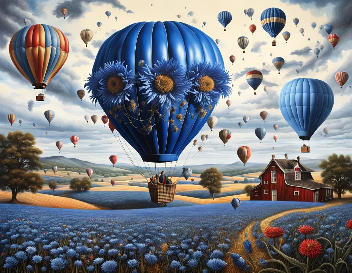 Hot Air Balloons - AI Generated Artwork - NightCafe Creator
