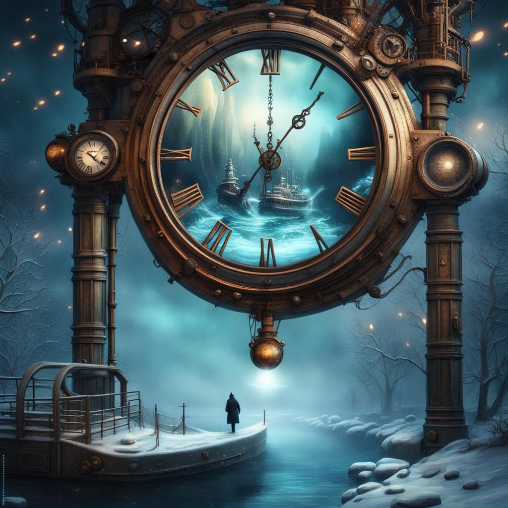 Magical steampunk landscape - AI Generated Artwork - NightCafe Creator
