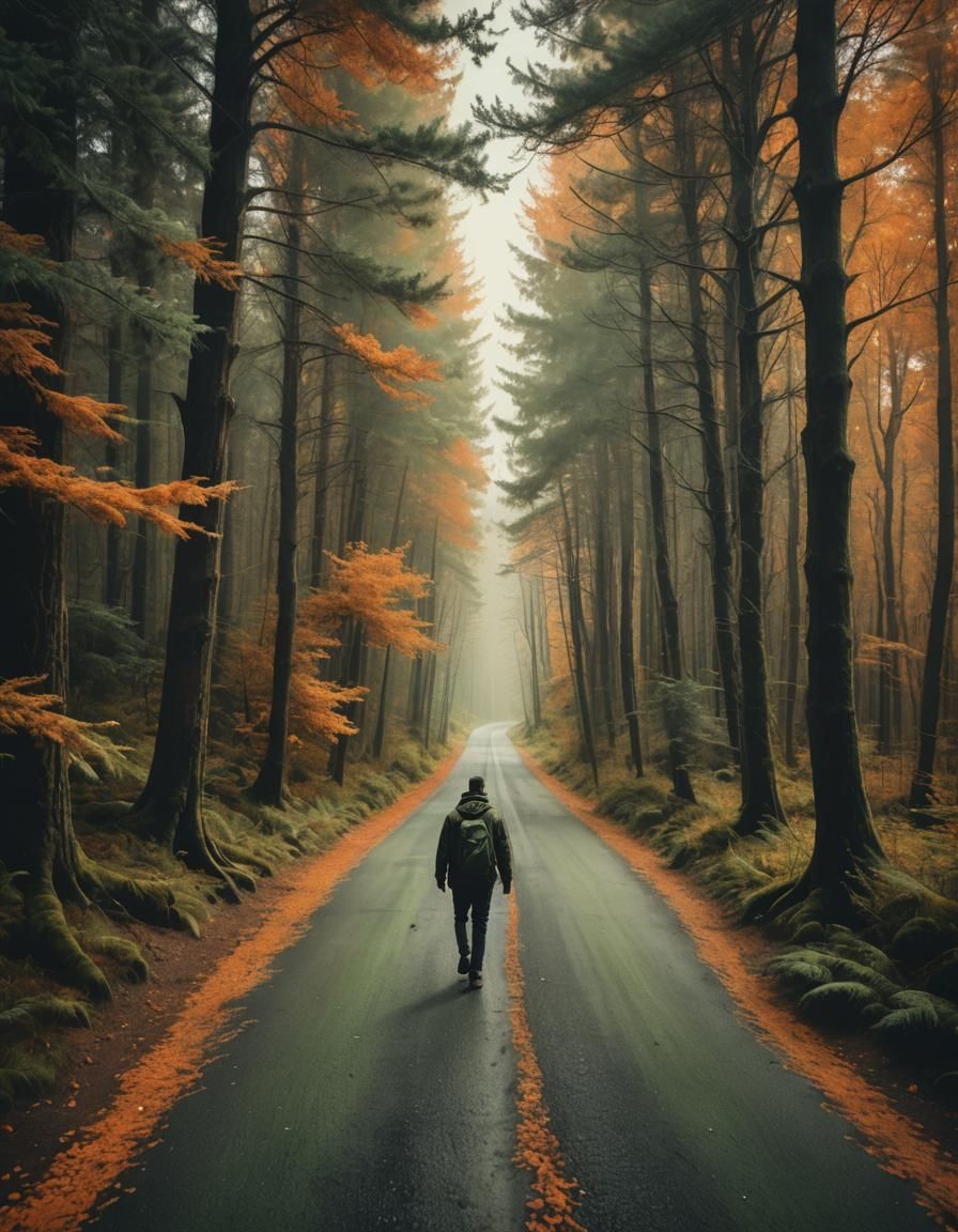 The Path Less Traveled - AI Generated Artwork - NightCafe Creator