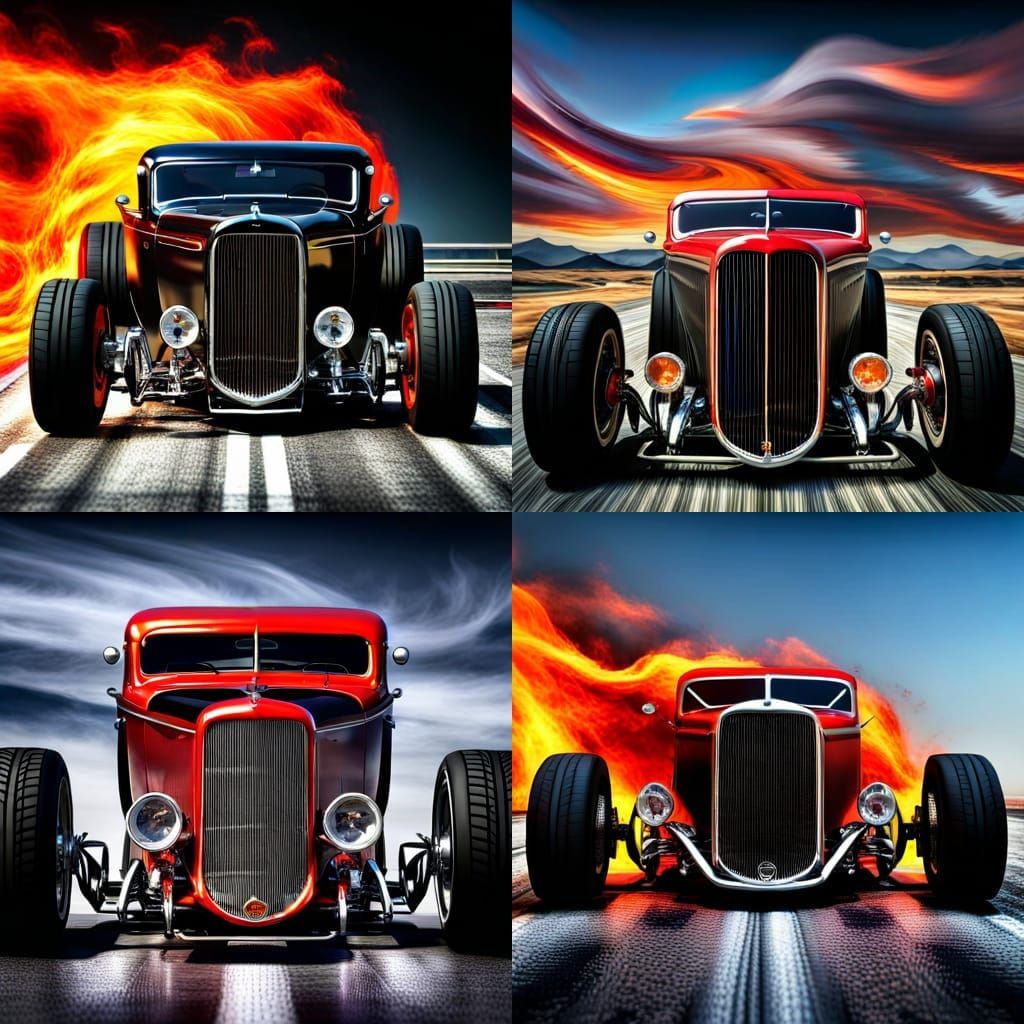 Hot rod - AI Generated Artwork - NightCafe Creator