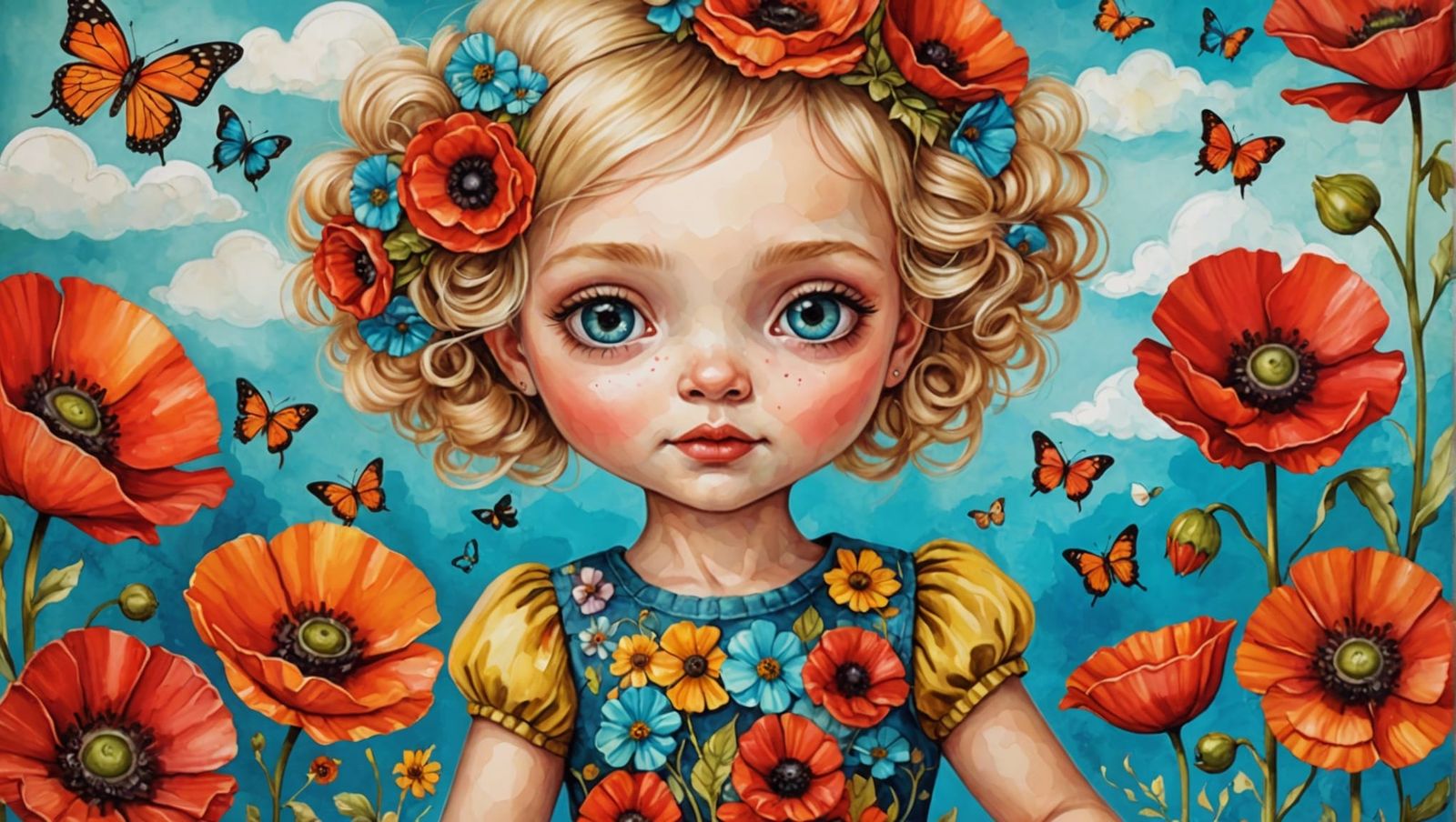 Poppies by @Chrystal - AI Generated Artwork - NightCafe Creator