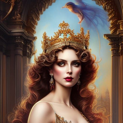 Queen Luna :) - AI Generated Artwork - NightCafe Creator