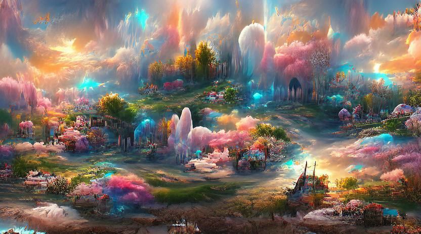 Cotton Candy World (Artistic did better) - AI Generated Artwork ...