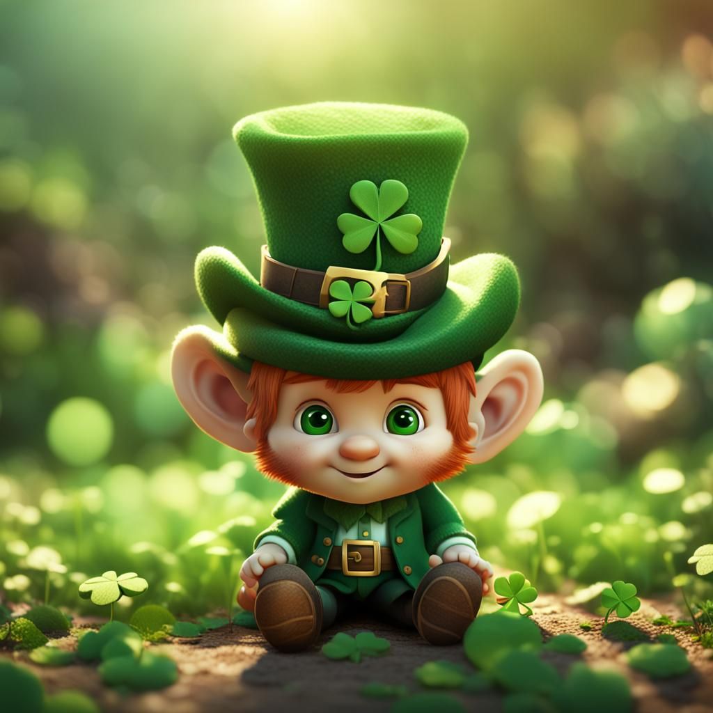 Cute leprechaun - AI Generated Artwork - NightCafe Creator