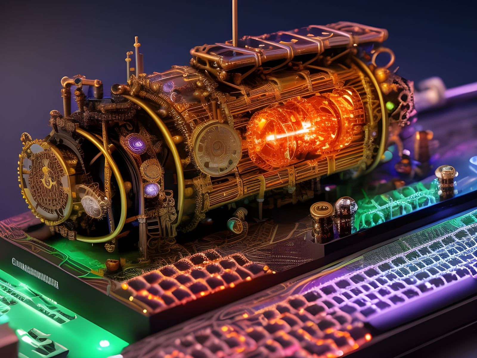 A Glowing Nuclear Quantum Computer - AI Generated Artwork - NightCafe ...