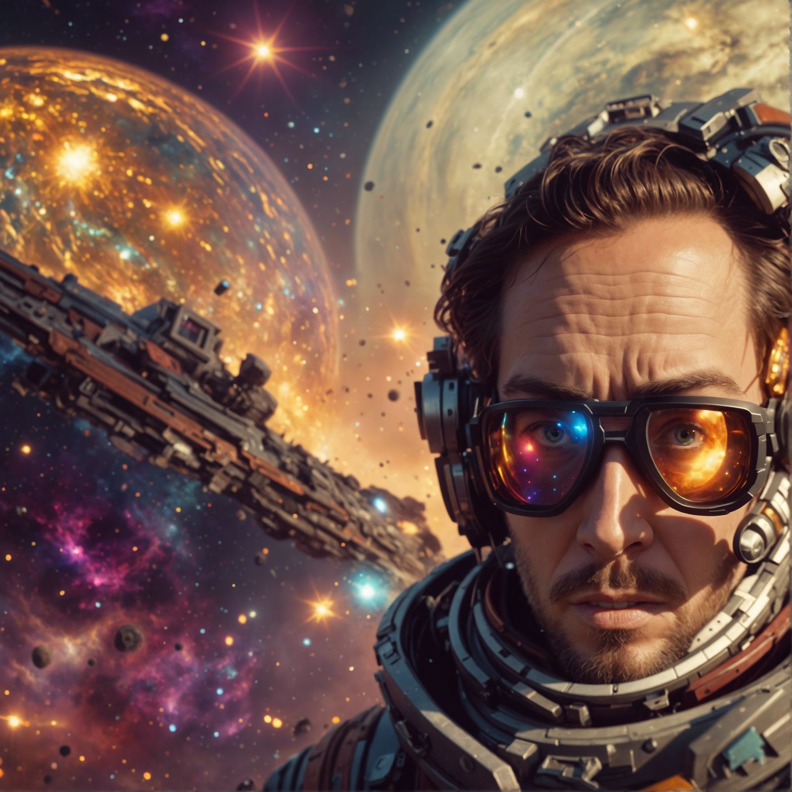 Time travel turist takes off with a warping time machine - AI Generated ...