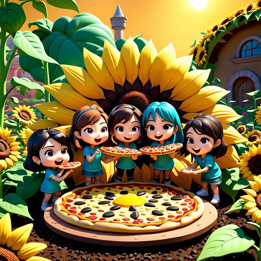 group of chibi friends making pizza - AI Generated Artwork - NightCafe ...