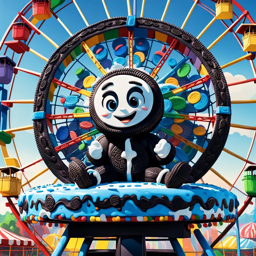 Oreo Theme Park - AI Generated Artwork - NightCafe Creator