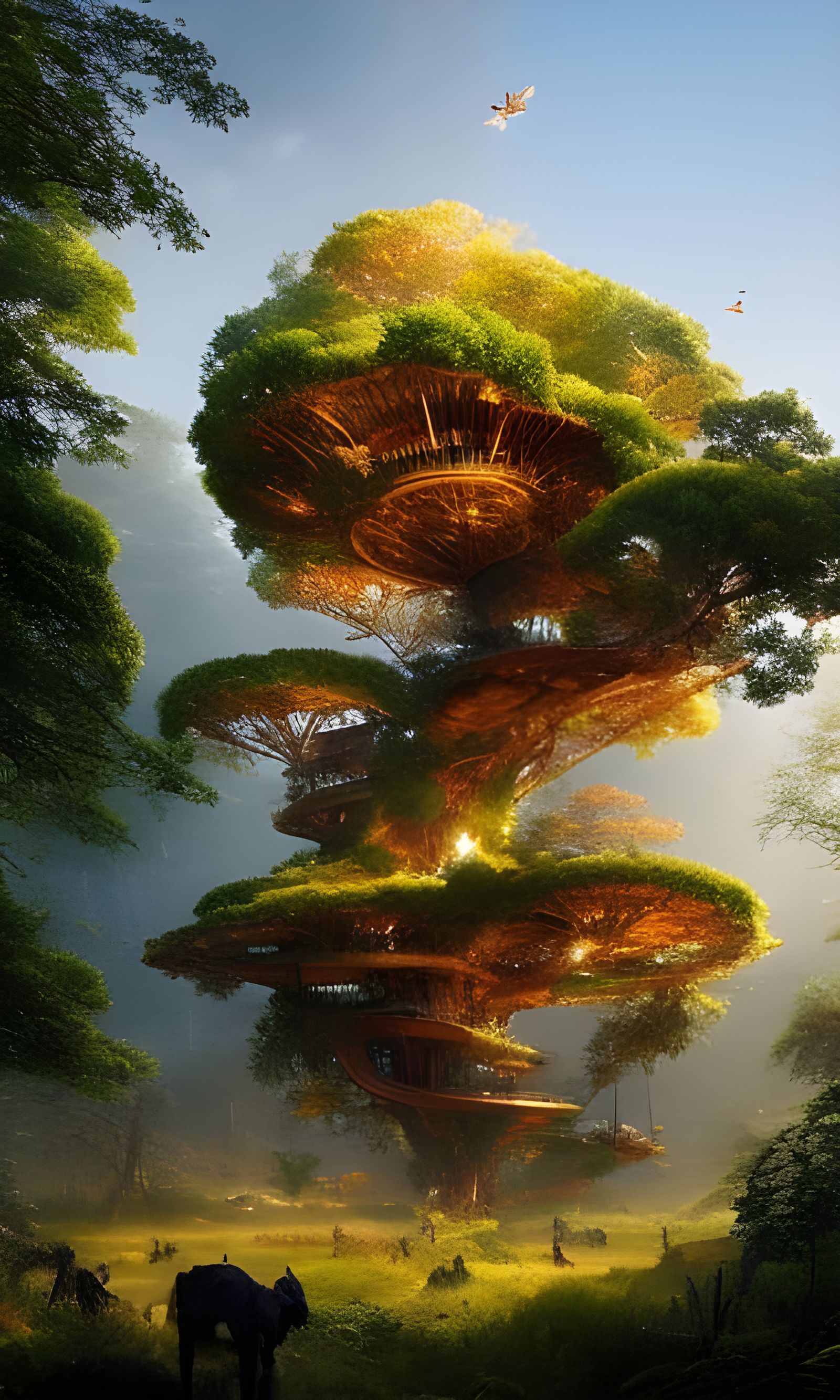 My new treehouse * - AI Generated Artwork - NightCafe Creator