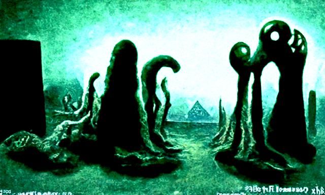 Fourth dimension monsters by Howard Lovecraft - AI Generated Artwork ...