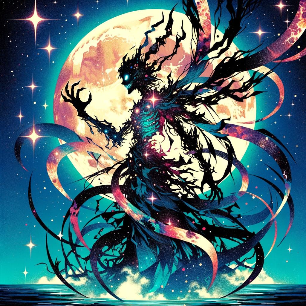 Manga sketch art a gorgeous eyecatching double exposure of a Eldridge ...