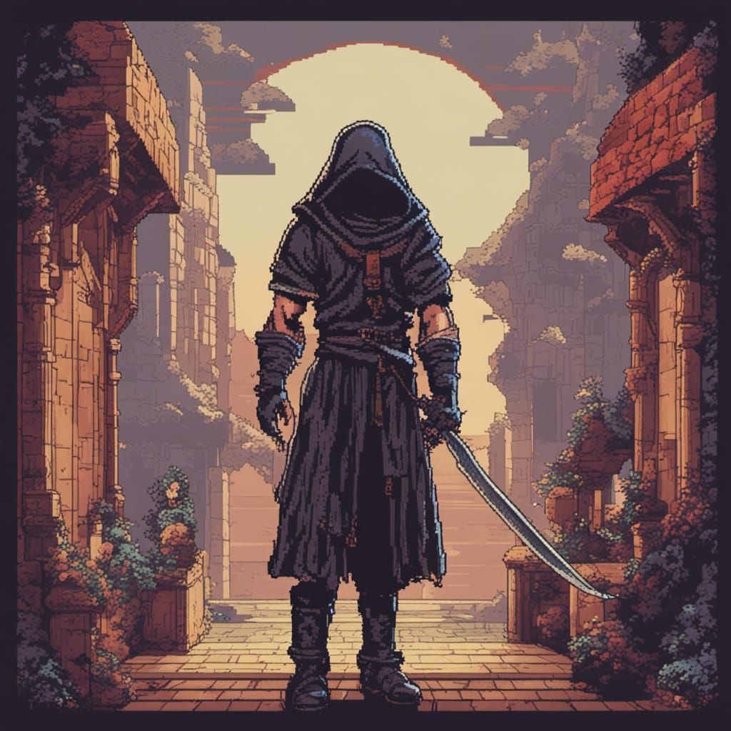 fantasy thief 8 bit - AI Generated Artwork - NightCafe Creator