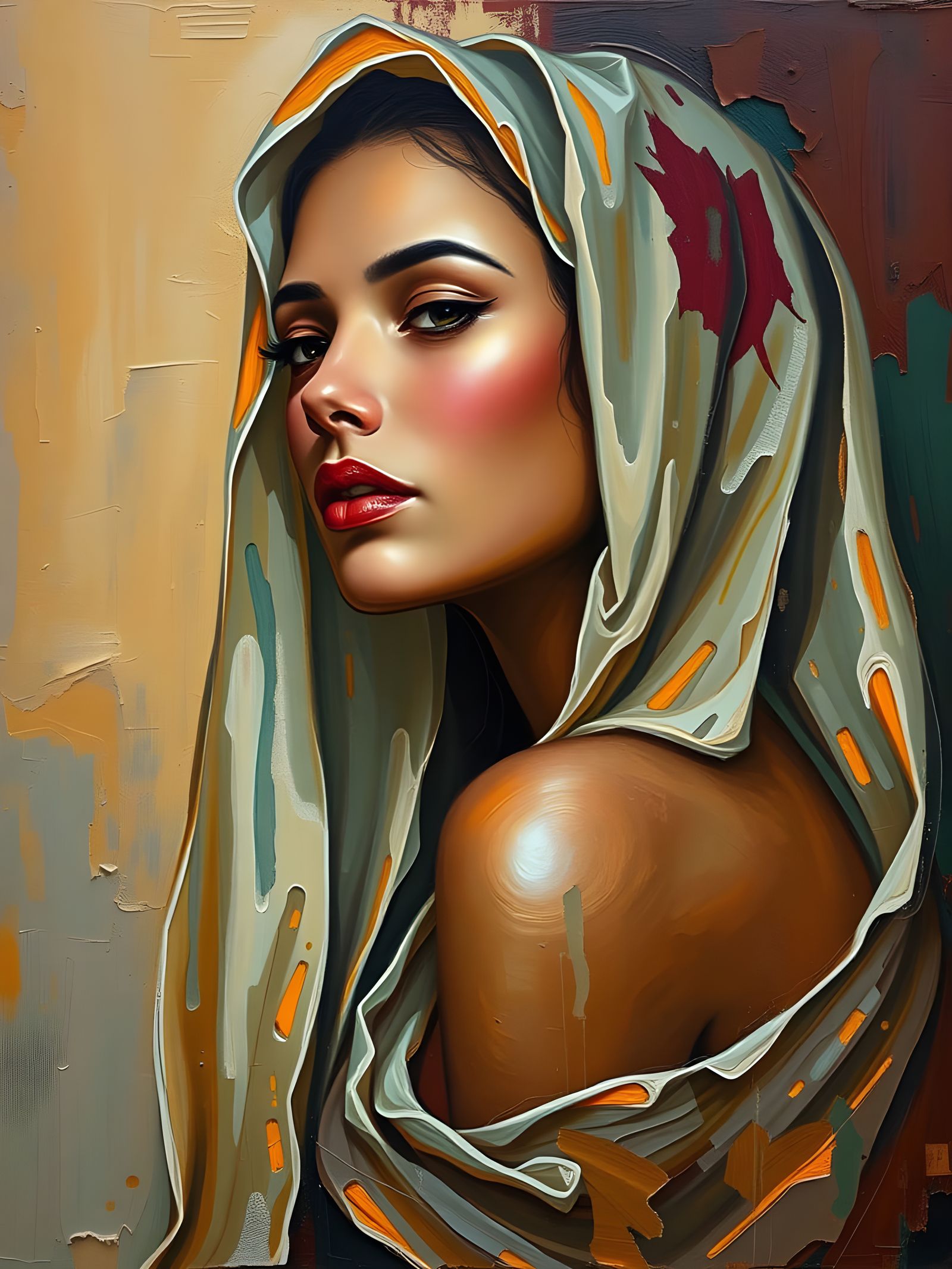 A breathtaking, highly detailed, 8K high-resolution colored pencil ...