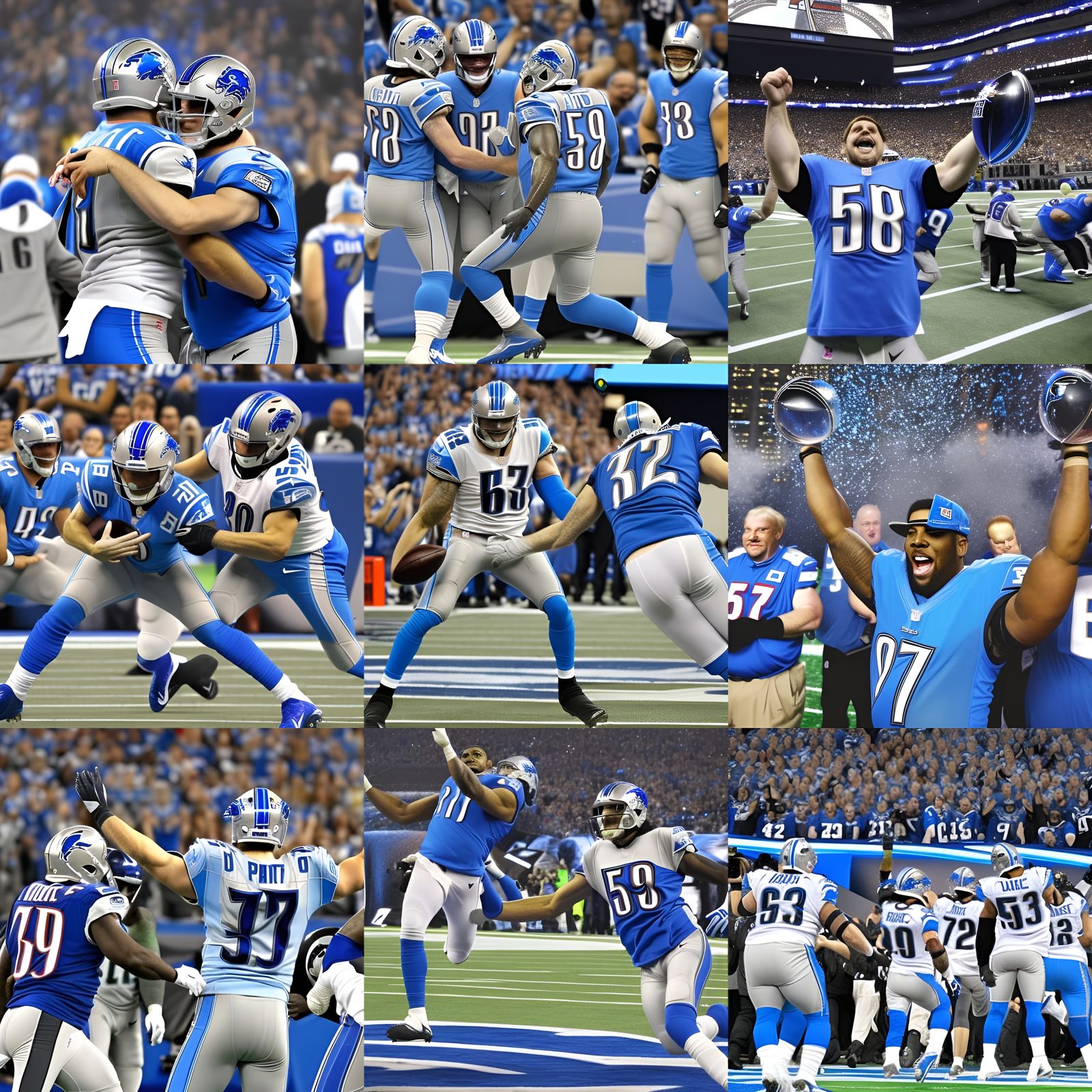Detroit Lions winning a Super Bowl - AI Generated Artwork - NightCafe ...