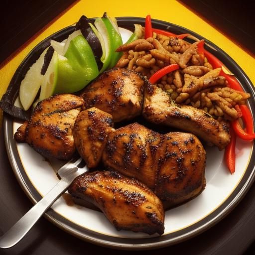 Jamaican Jerk Chicken - AI Generated Artwork - NightCafe Creator