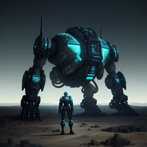 Alien Combat Machine - Industrial Futuristic Alien War Machi...