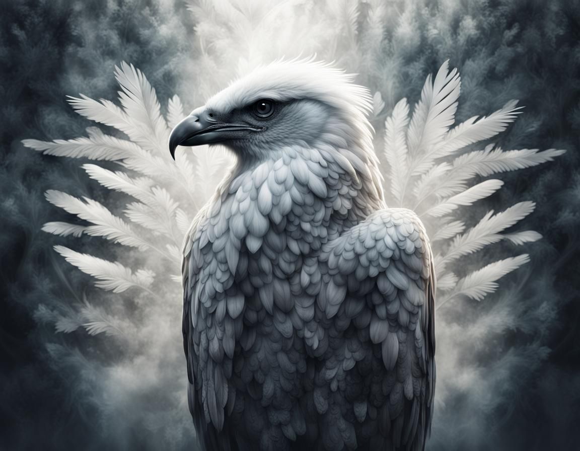 White Raven King - AI Generated Artwork - NightCafe Creator