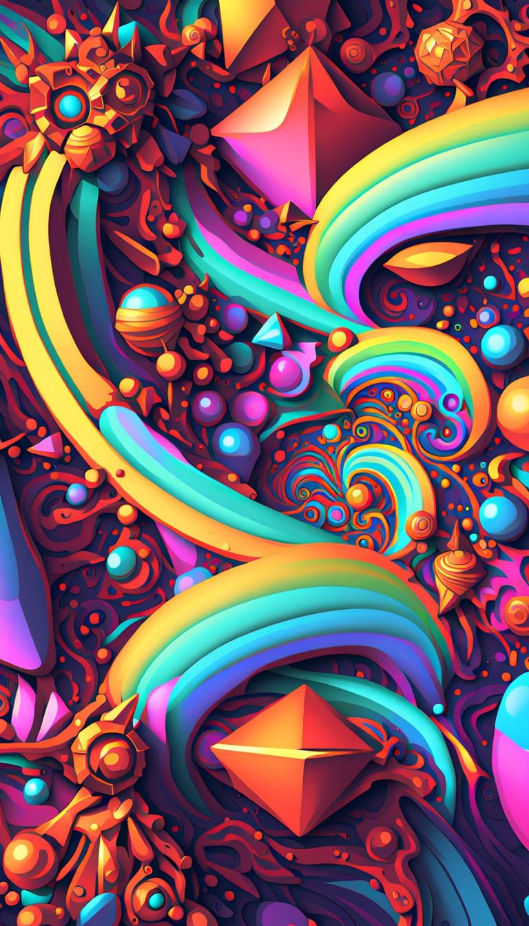 Optical Art create a Morre pattern Illustrating In... - AI Art