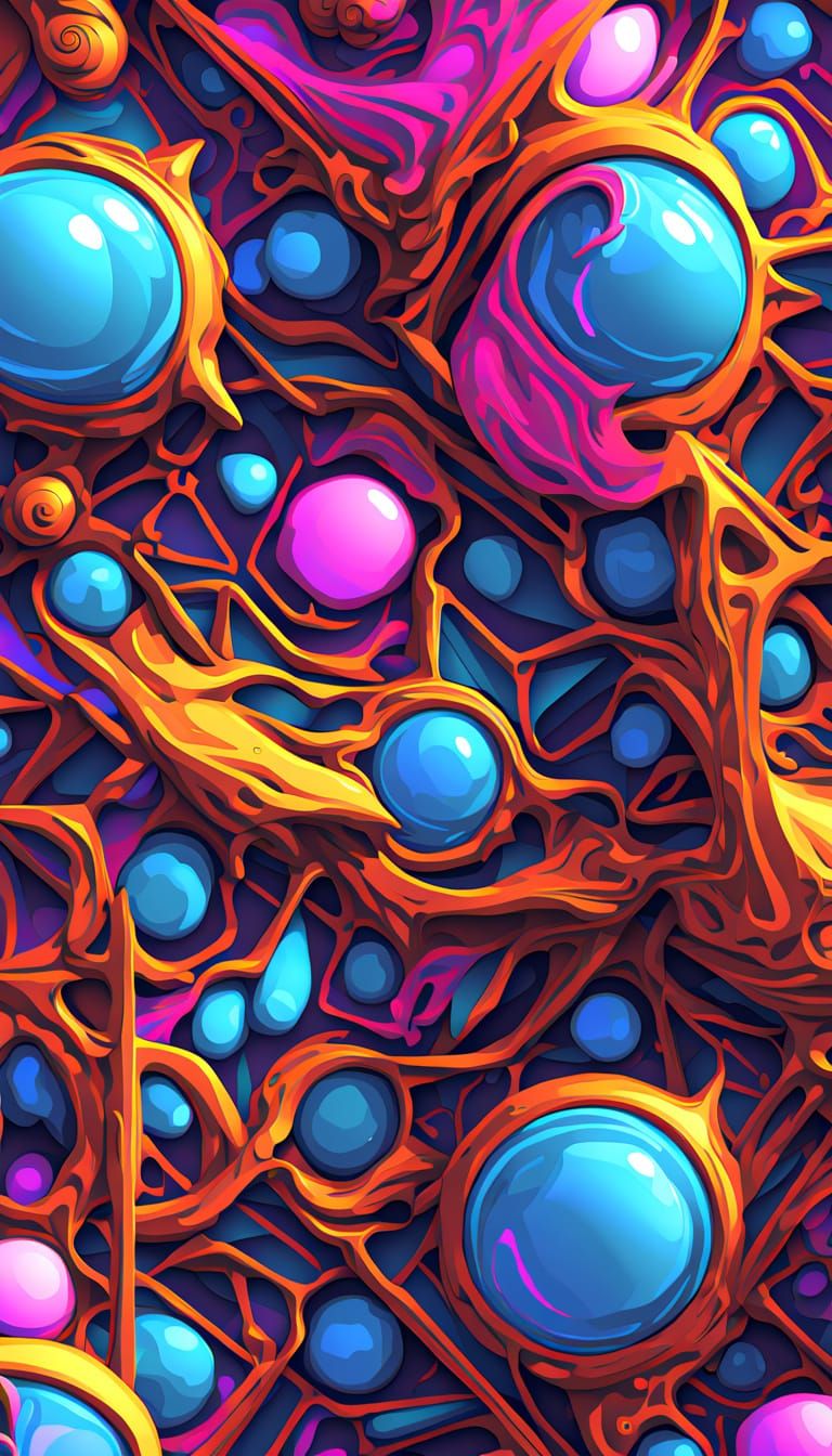 Optical Art create a Morre pattern Illustrating In... - AI Art