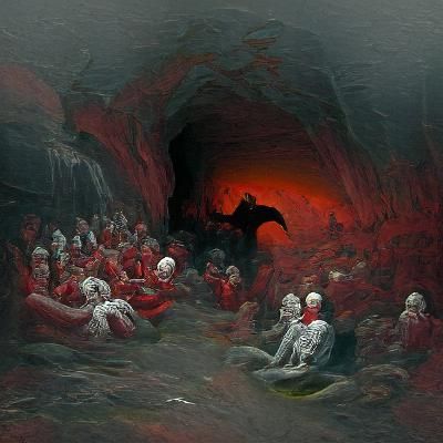 Hell's Cavern - AI Generated Artwork - NightCafe Creator