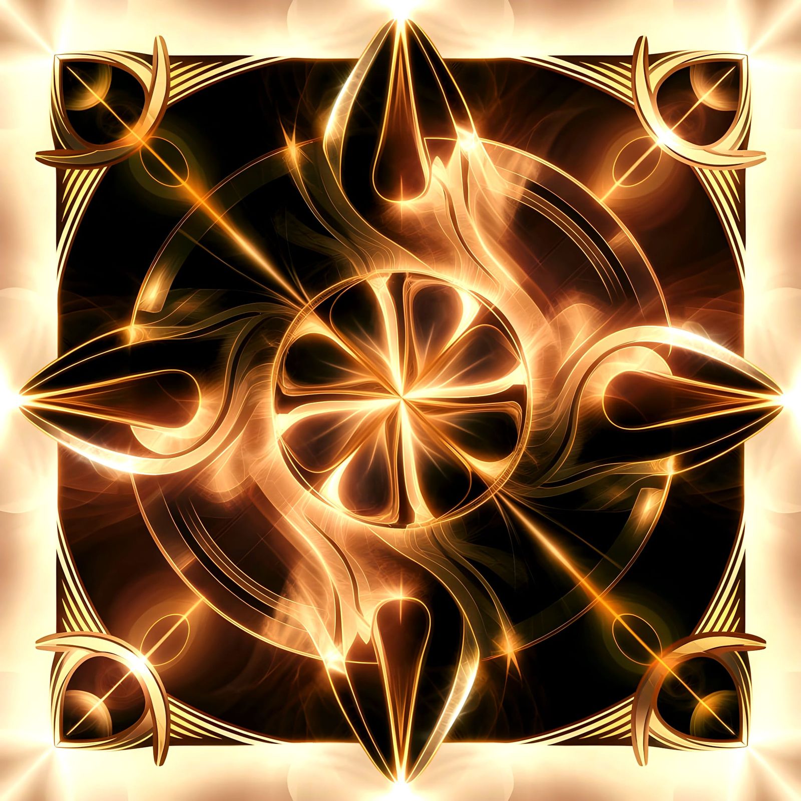 Surreal Masculine and Feminine Quantum Elements - AI Art