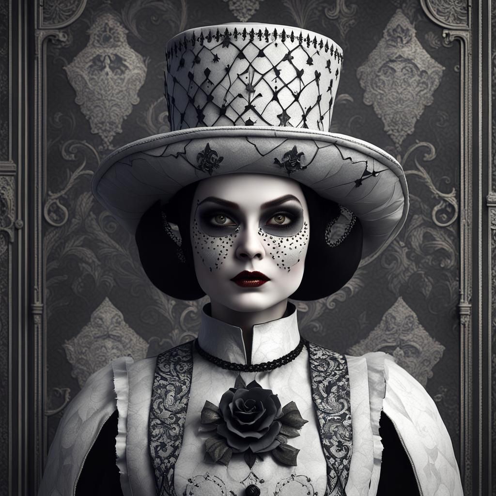 Gothic Spooky Halloween version of a 40 year old Wednesday Adams queen ...