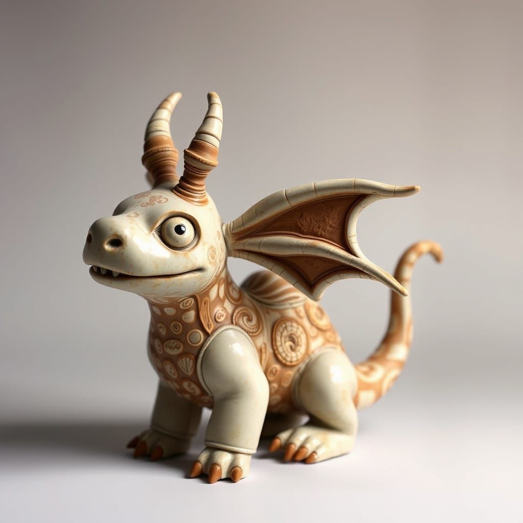 ceramic whackadoodle - Whimsical Ceramic Sculpture of Fantas...