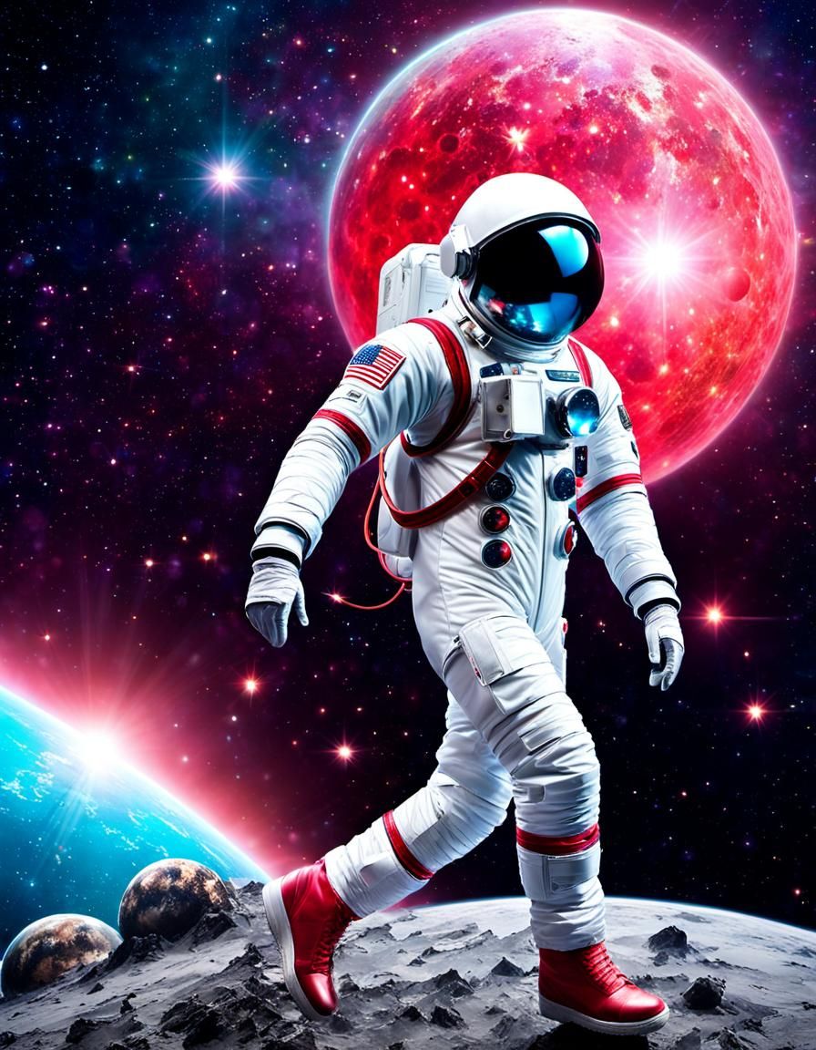 Moonwalk Starlight Watermelon Cyan - AI Generated Artwork - NightCafe ...