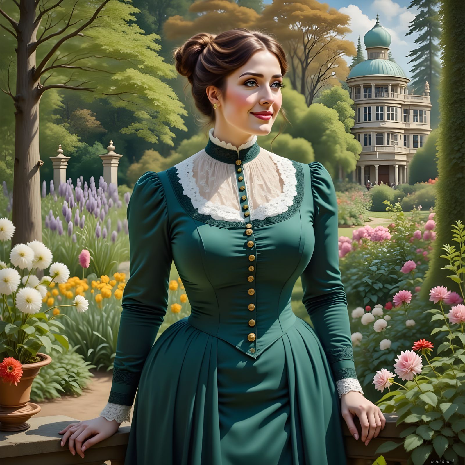 Victorian Beauty - Ethereal Victorian Beauty in Watercolor ...