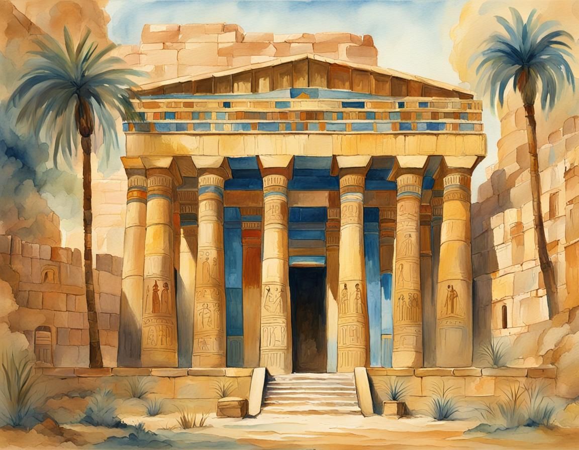 Highly detailed eighteenth century sketchbook of an Ancient Egyptian ...