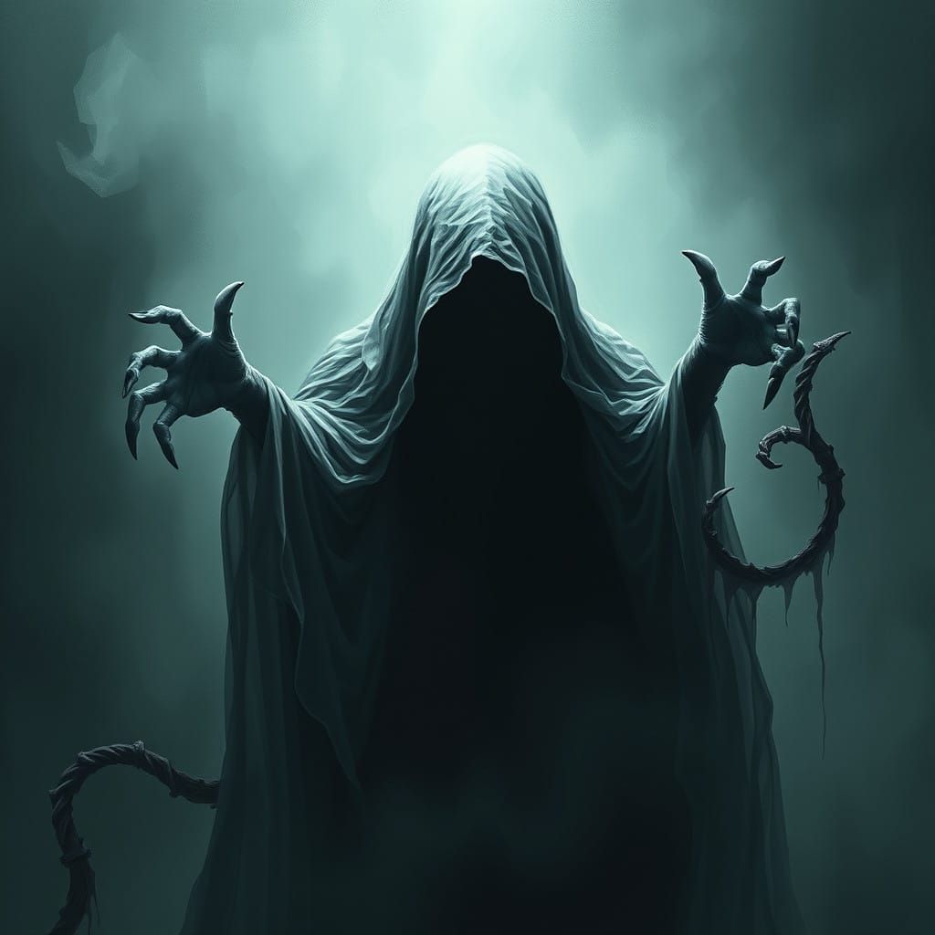 nightmare shadowy veiled spectre - Ethereal Phantom Emerges...