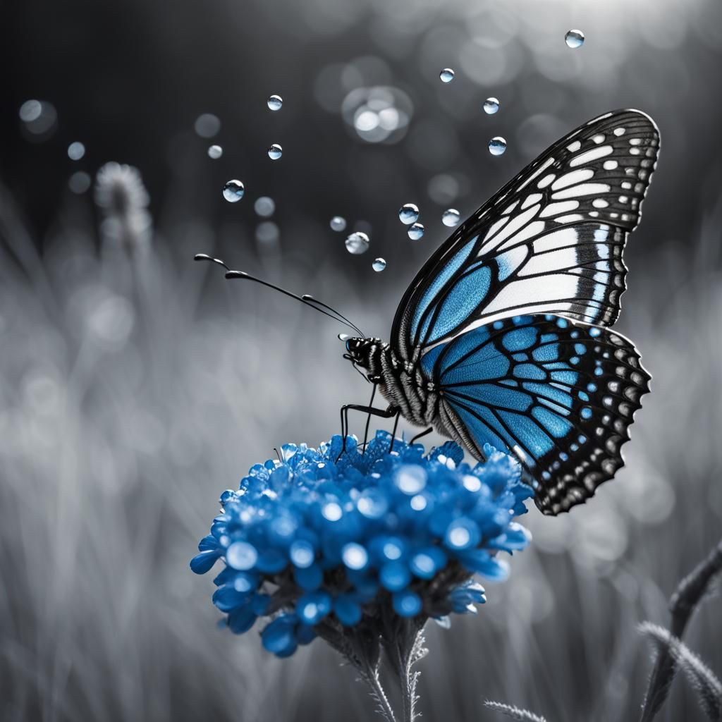 Naturally blue - AI Generated Artwork - NightCafe Creator