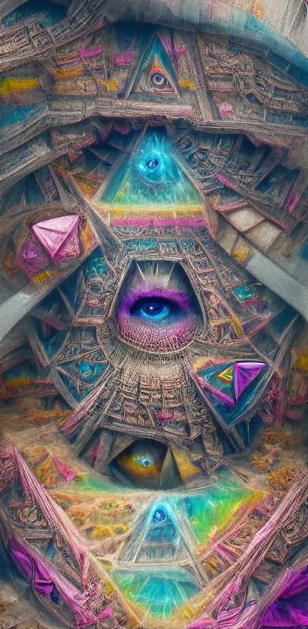 Eye in a pyramid - AI Generated Artwork - NightCafe Creator