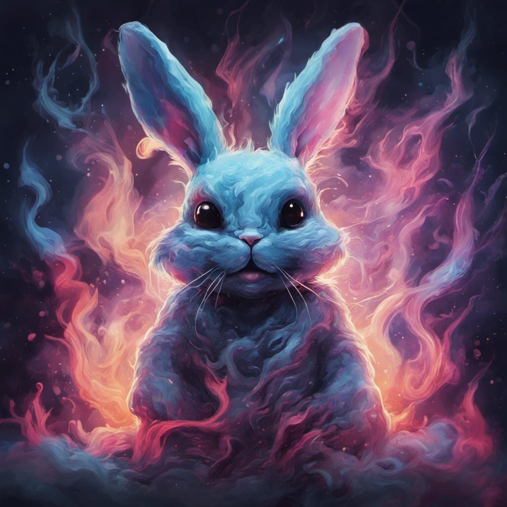 Evil bunny - AI Generated Artwork - NightCafe Creator