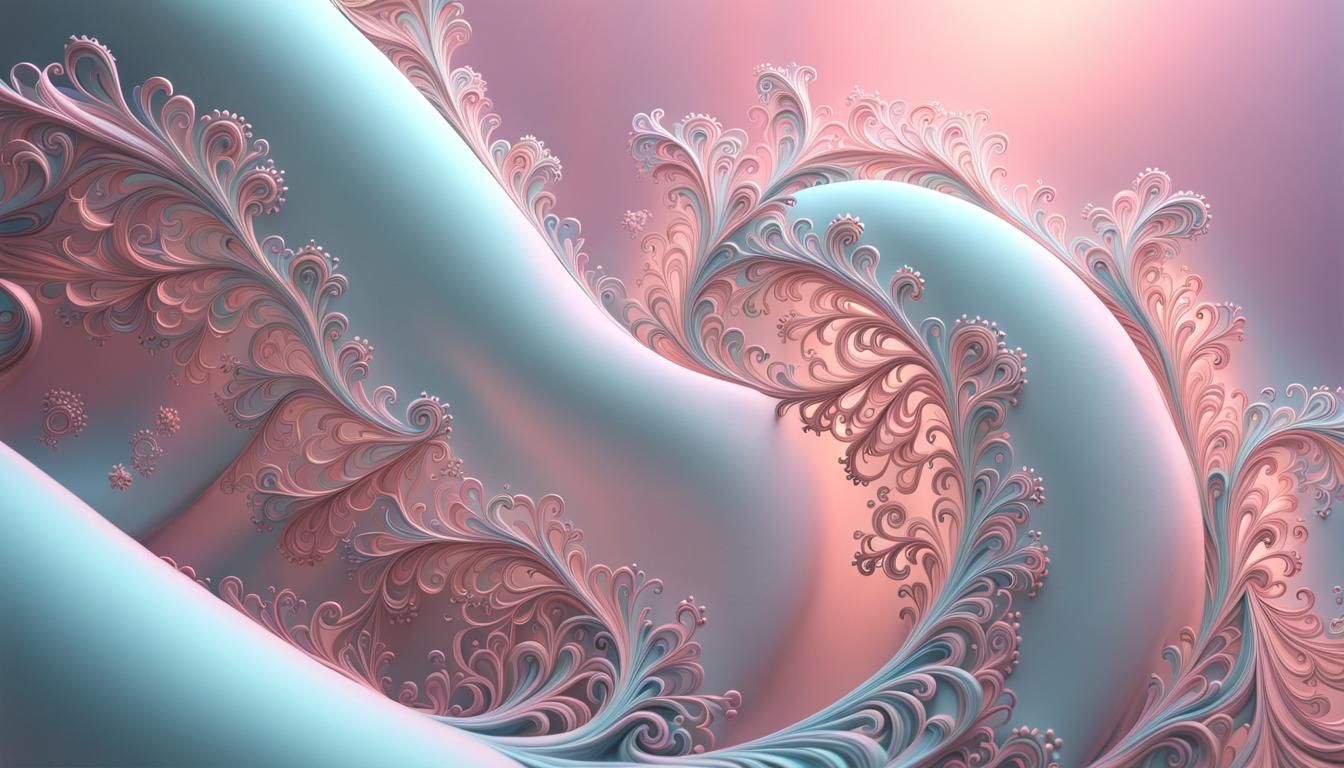 3D Pastel Fractal - AI Generated Artwork - NightCafe Creator