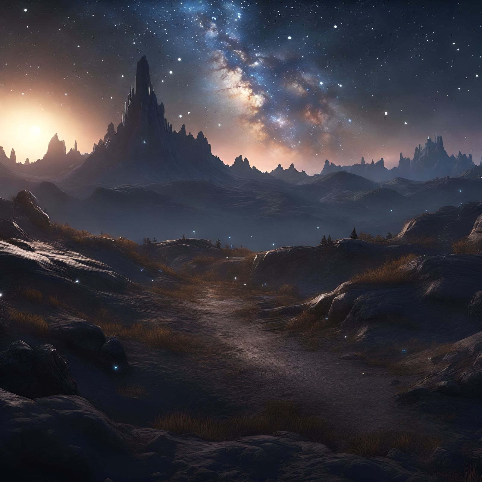 Nightly heaven - AI Generated Artwork - NightCafe Creator