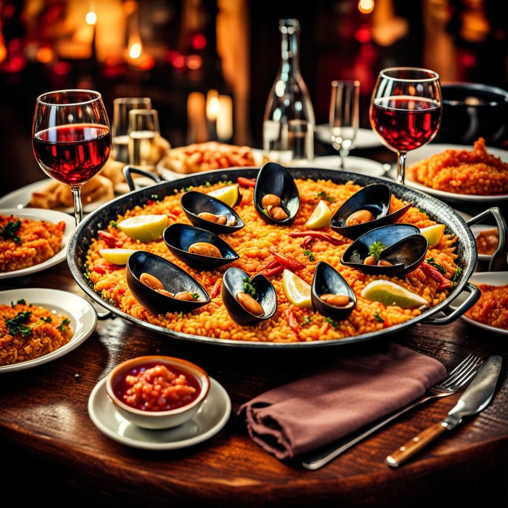 Paella night - AI Generated Artwork - NightCafe Creator