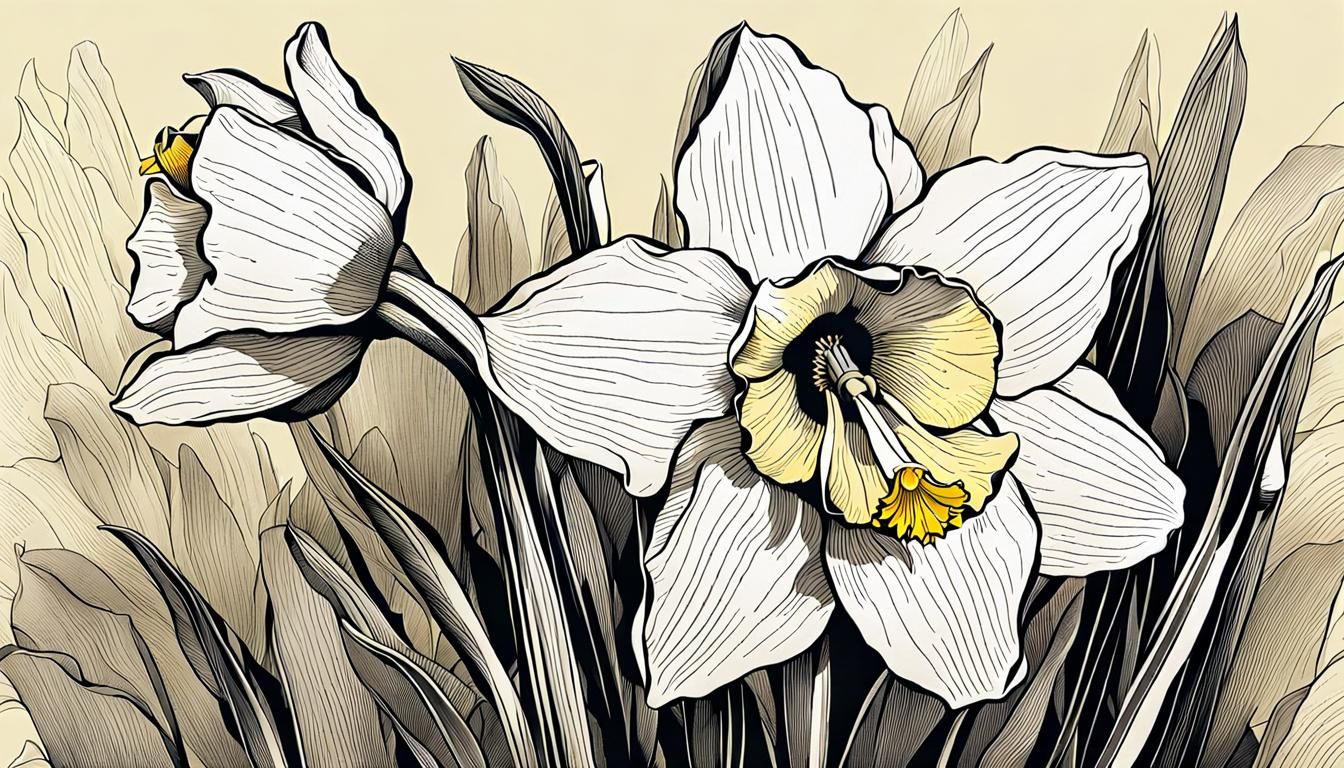 Botanical Ink Drawing - AI Generated Artwork - NightCafe Creator