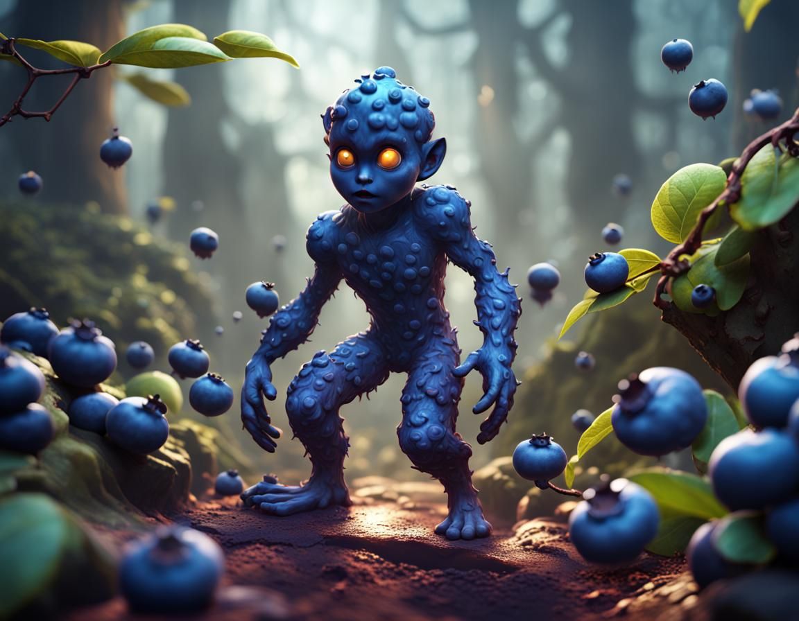 blueberries boy - AI Generated Artwork - NightCafe Creator