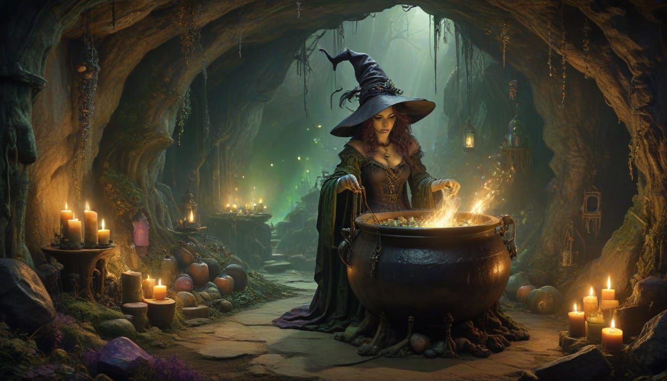 witch room- Daily challenge #852 - NightCafe Creator