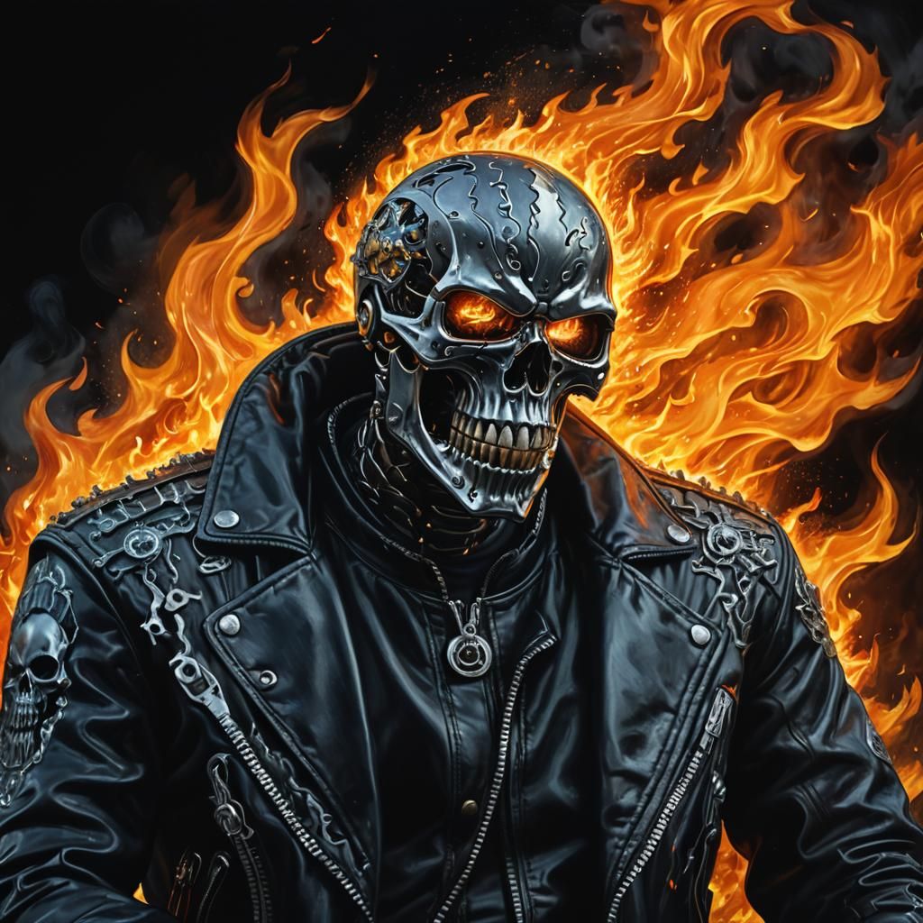 Ghost Rider - AI Generated Artwork - NightCafe Creator